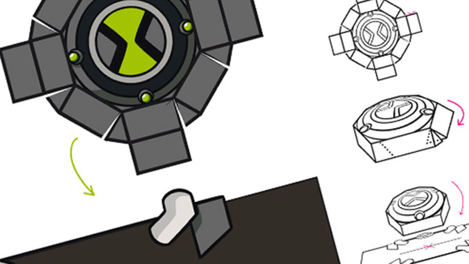 Omnitrix Papertoy | Ben 10 Party | Cartoon Network